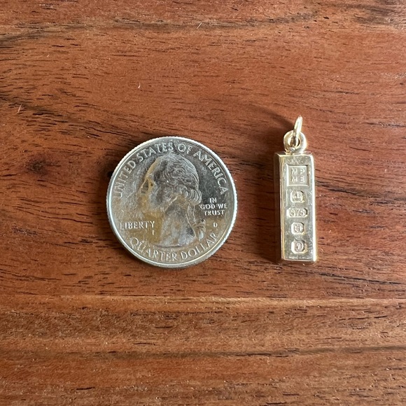 Jewelry | 9ct Yellow Gold Ingot Bar Pendant | Poshmark